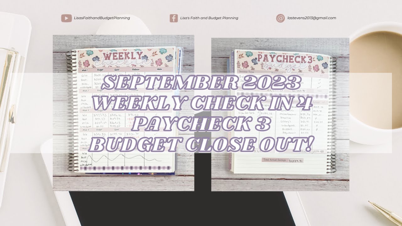 Monthly Budget Close Out || September 2023 || Weekly Check In 4 and ...