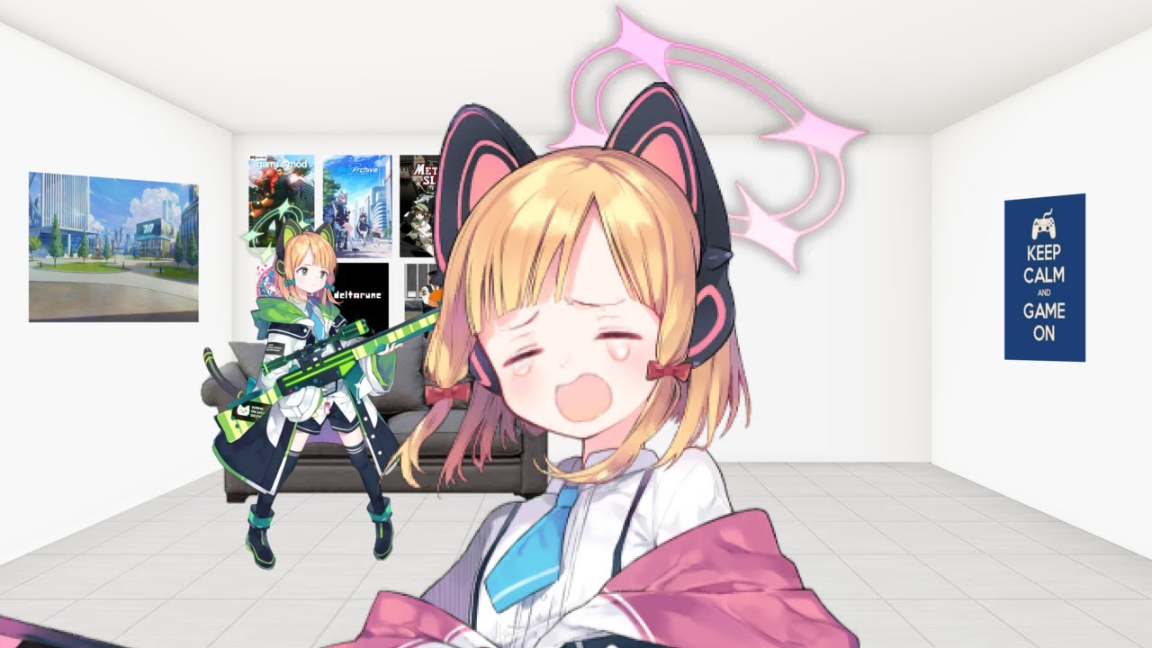 Momoi fails basic "Horror" game (cried like a lil' baby, literally ...