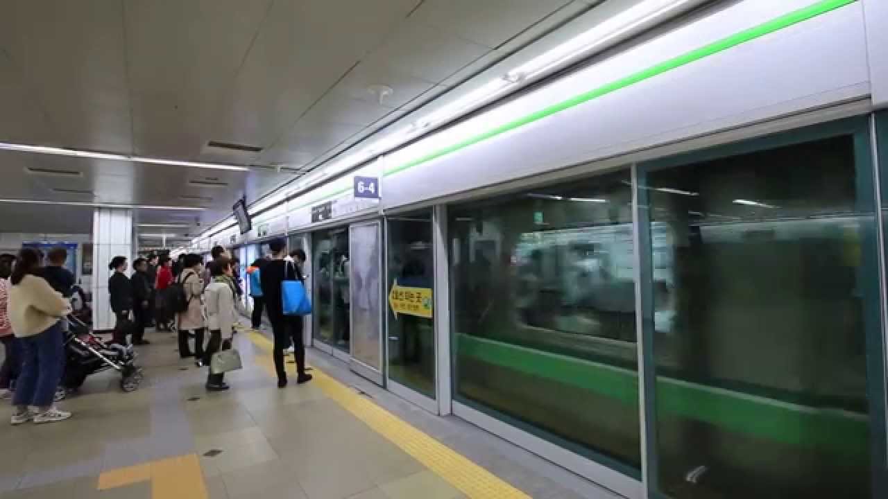 【韓国】 釜山都市鉄道（地下鉄）2号線 西面駅 부산 도시철도 2호선 서면역 Busan Metro Line2 Seomyeon ...
