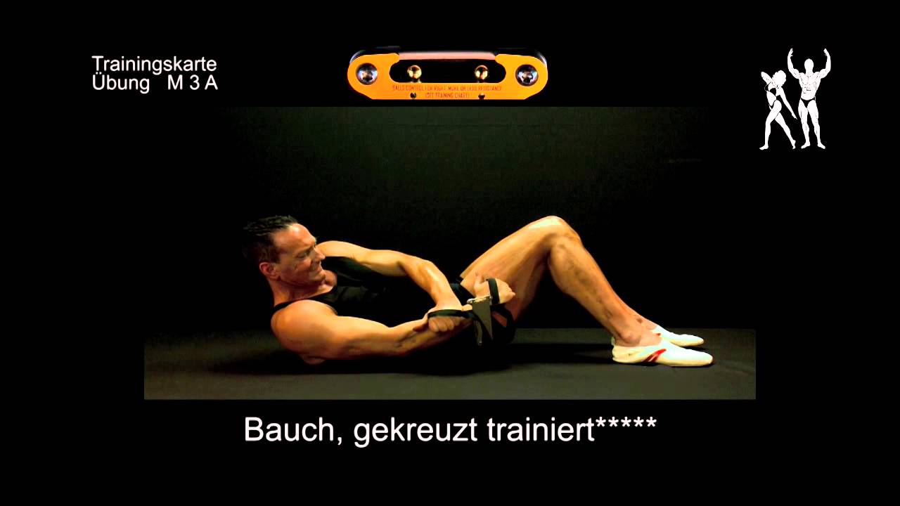 Isokinator Training - Grundübung M3A für Muskelaufbau an Bauch und Po ...