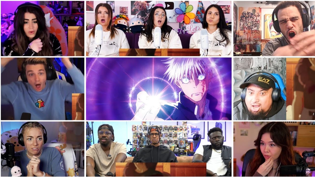 Hollow Technique: Purple! Gojo vs Toji - Reaction Mashup | Jujutsu ...