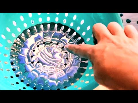 EASY Kaleidoscope Colander Pour / Abstract Fluid Art / Spin Art ...