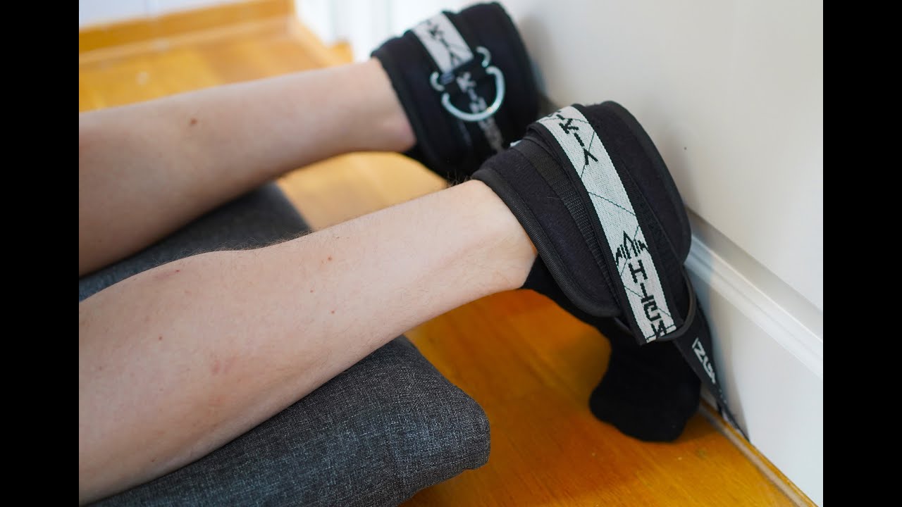 Nordic Hamstring Curl Door Strap training video | Nordic Hamstring Curl ...