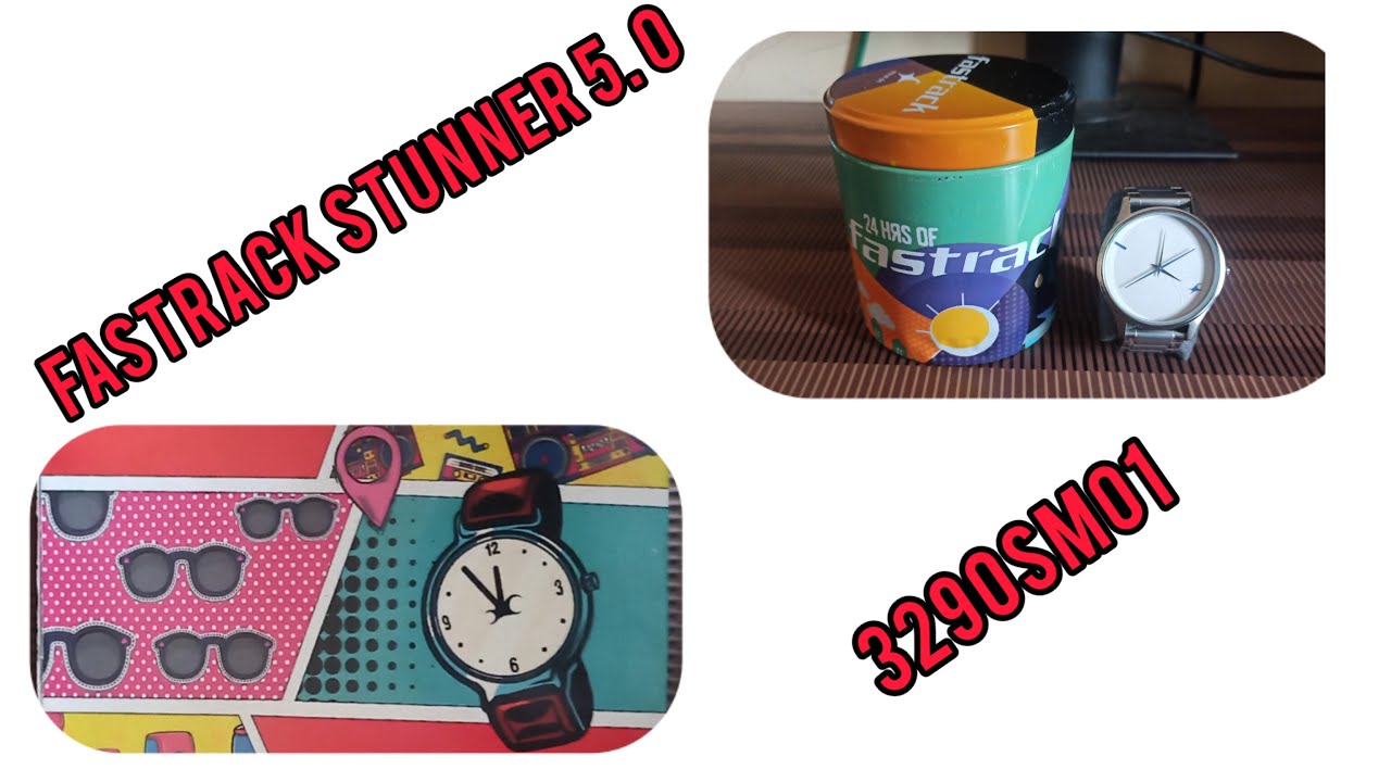Fastrack watch/fastrack stunner 5.0/analog watch/3290sm01 model/rs 1495 ...