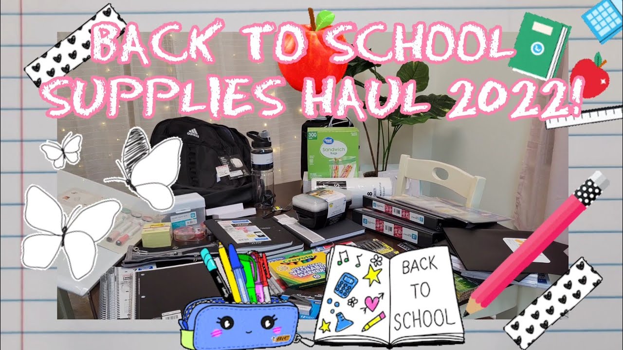 Back To School Shopping Haul | Back to School Supplies Haul 2022! - YouTube