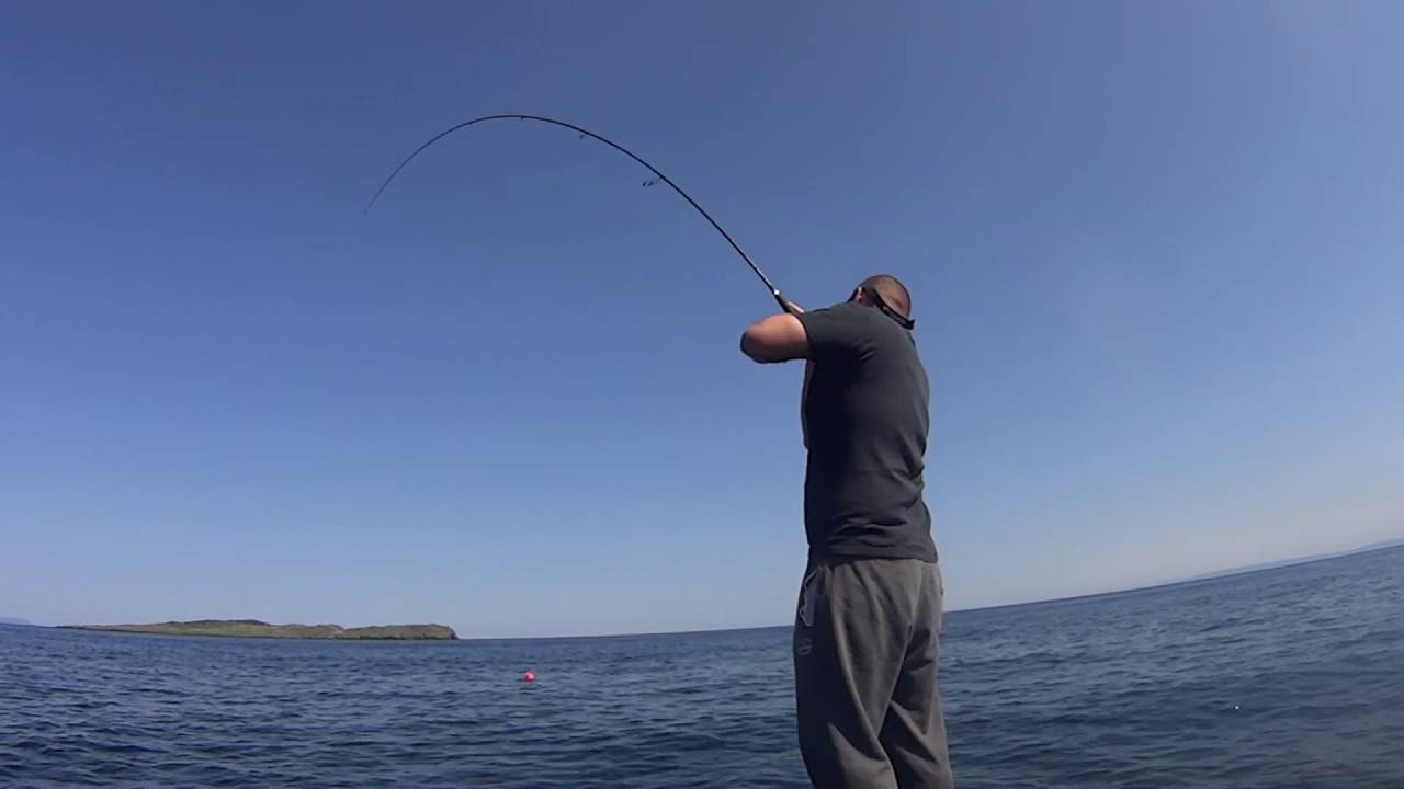 Skye pollock fishing with metals and Texas rig. - YouTube