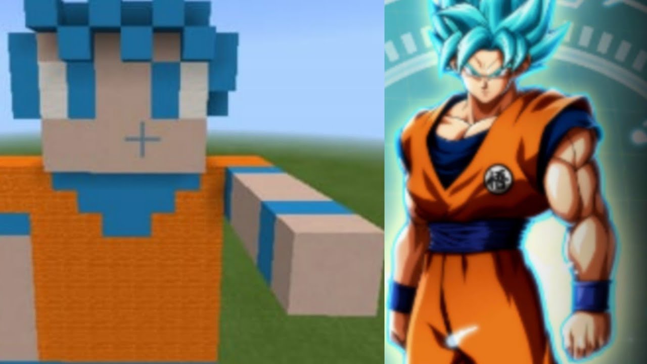 construção do GOKU no Minecraft - YouTube