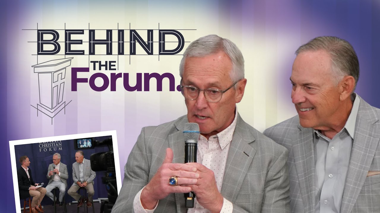Behind The Forum | Backstage with Jim Tressel & Mark Dantonio - YouTube
