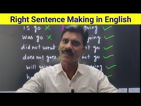 Right Sentence Making in English | Helping Verb main verb in English ...