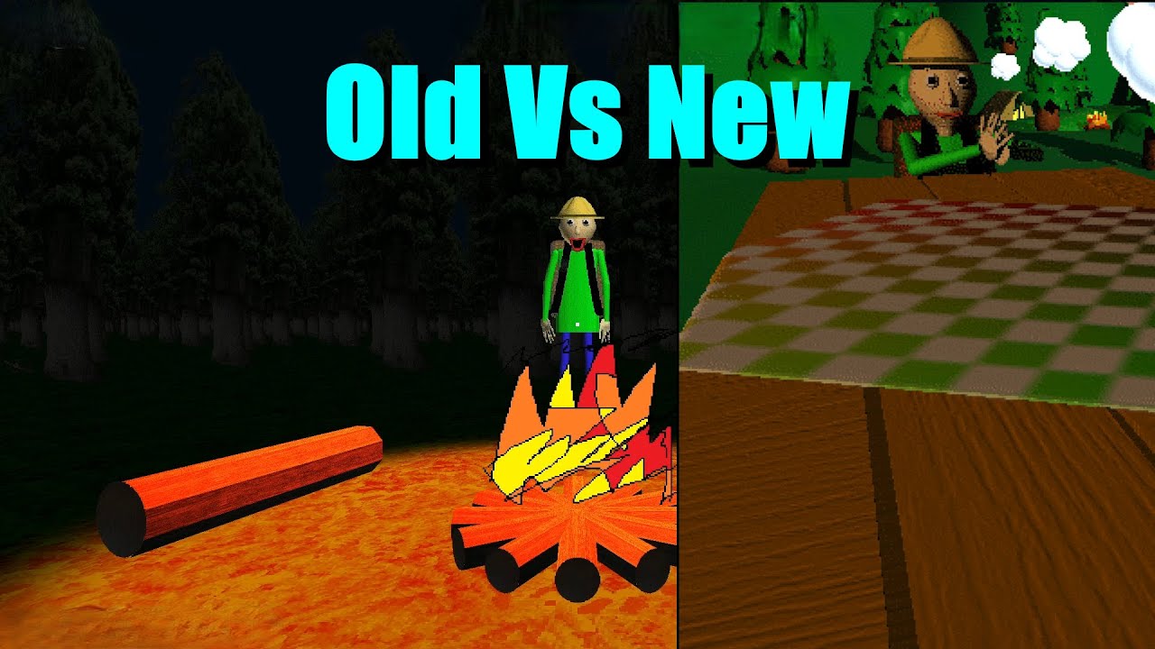 Baldi's Basics - Camping Field Trip (OG Vs New) - YouTube