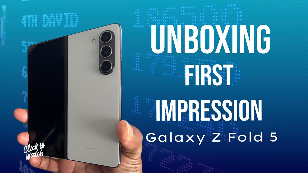 Unboxing and First Impression of the Galaxy Z Fold 5! (Cream) - YouTube