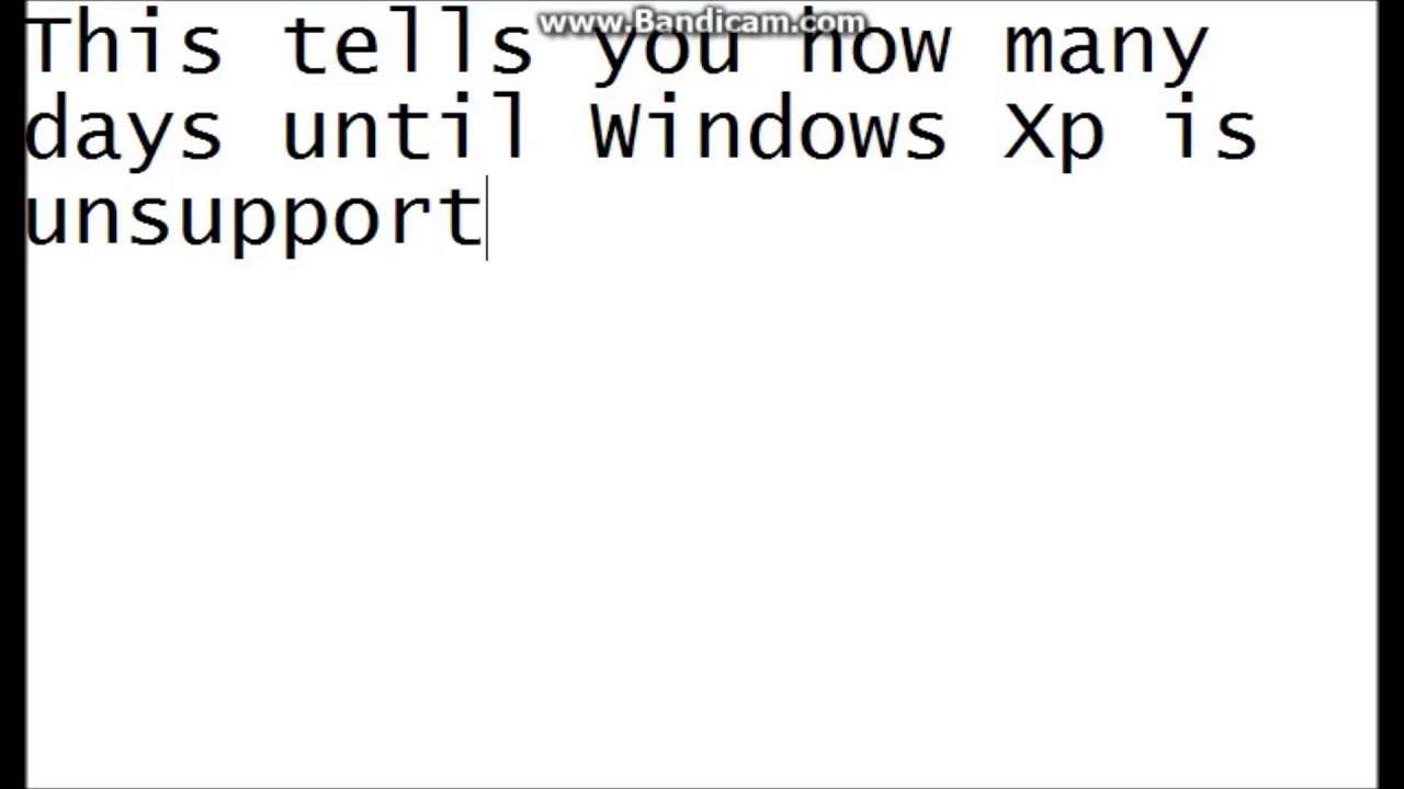 Windows XP End Of Support Countdown Desktop Gadget For Windows Vista ...
