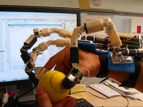 HEXOTRAC Hand exoskeleton - YouTube