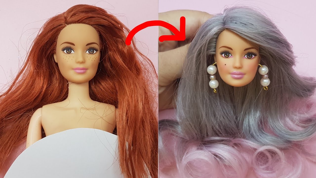 Barbie Doll Makeover Transformation ~ DIY Miniature Ideas for Barbie ...