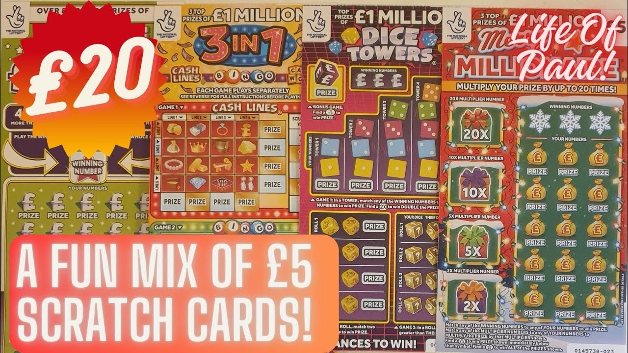 £20 mix of scratch cards. How many of these £5 cards will be winners ...