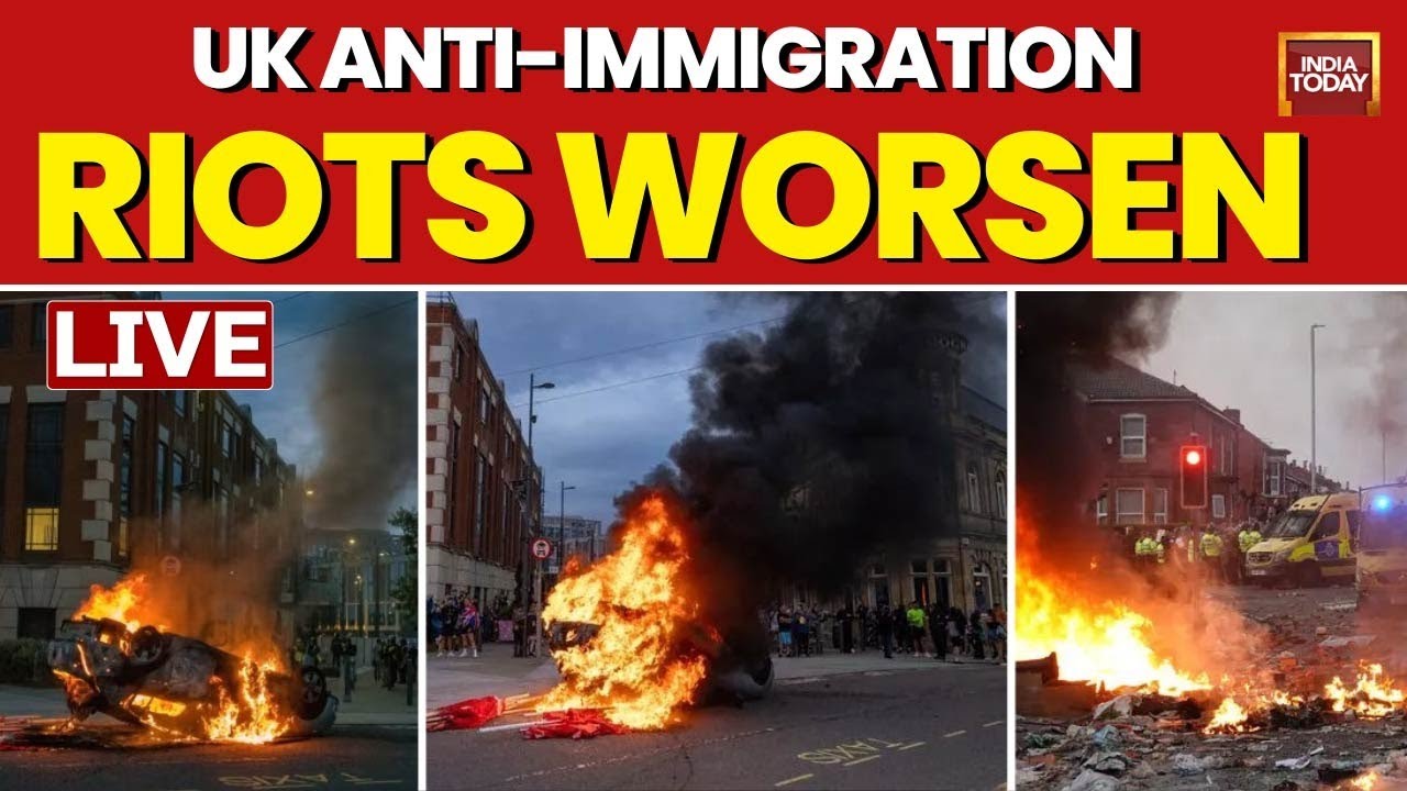UK Protest LIVE: Riots Take Violent Turn In UK As Police, Far-Right ...