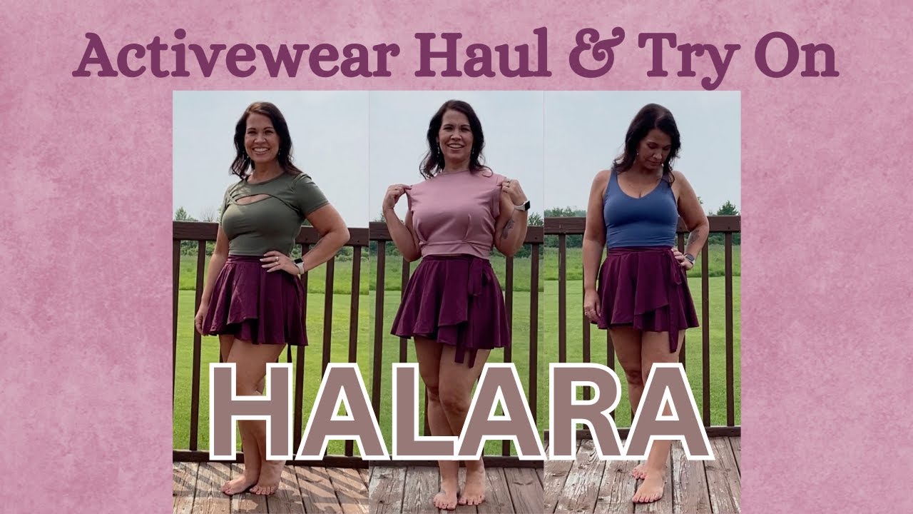 Halara Activewear Haul & Try On | The Cutest Activewear Skirt EVER ...