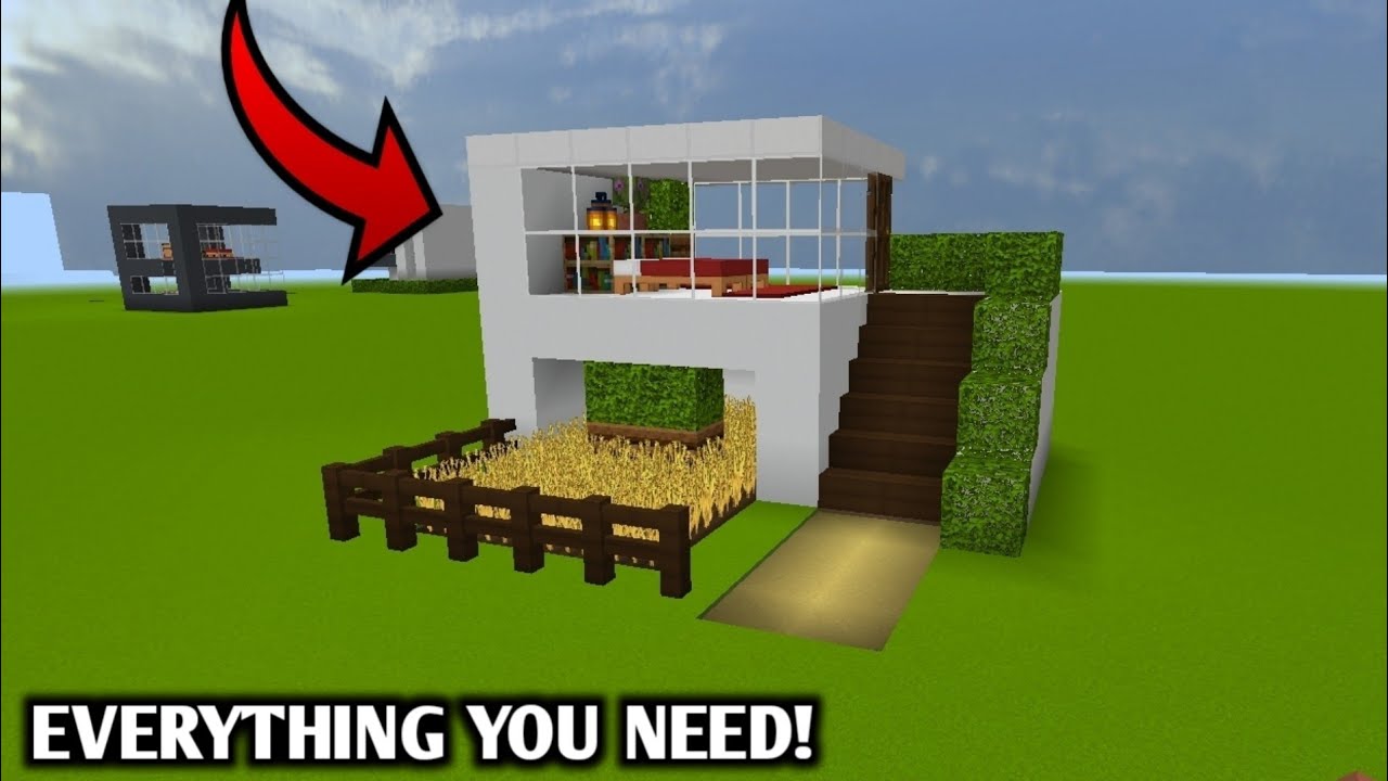 how to make minecraft easy starter house 🏠| minecraft house tutorial 🤫 ...