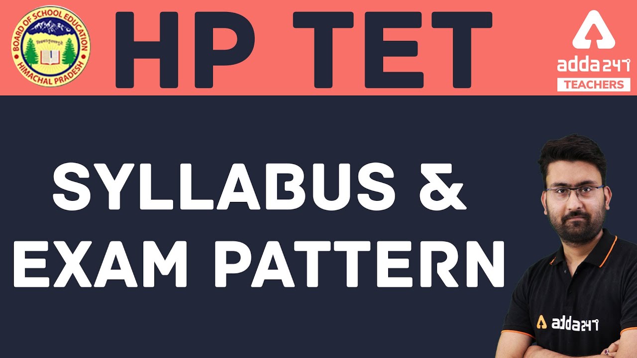 HP TET 2021 | HP TET 2021 Syllabus & Exam Pattern - YouTube