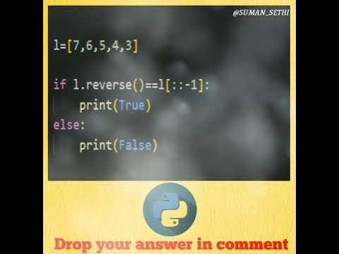 #python #coding #pythontutorial #pythonprogramming #DSA #interview #ytshorts #shorts #viral ...