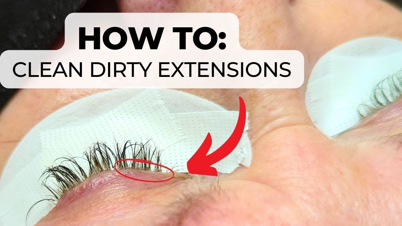 I Cleaned Extremely DIRTY Eyelash Extensions. Here’s How. - YouTube