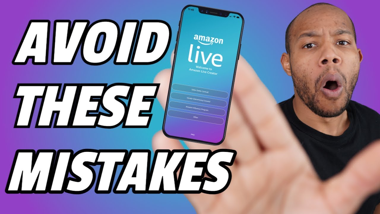 AMAZON LIVE Streaming | 3 Mistakes To Avoid - YouTube