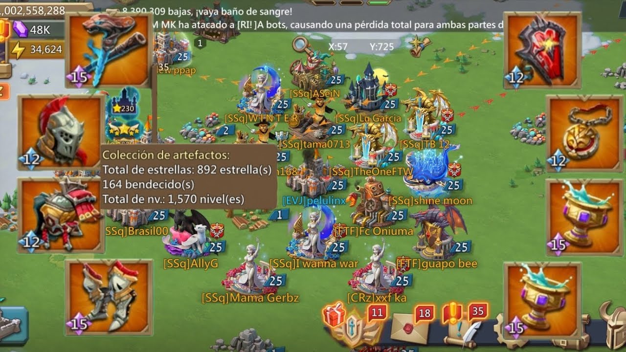 lords Mobile : Mi rally trap vs gremio SSq - YouTube