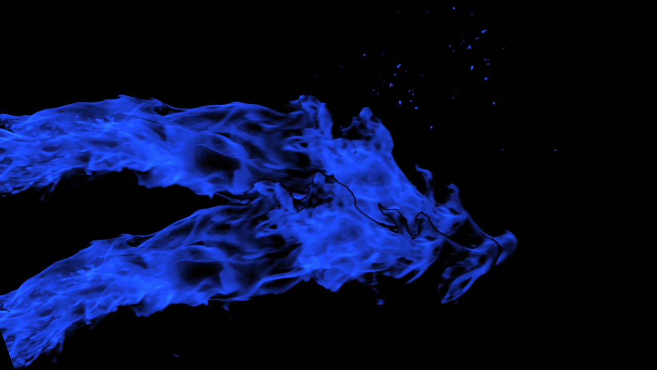 Fire effects | Blue Color Fire effect - YouTube