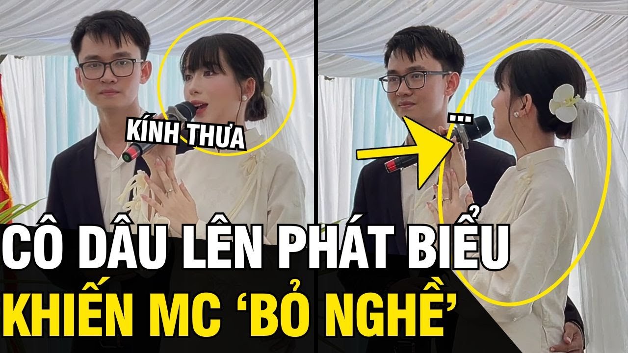 Cô dâu PHÁT BIỂU gửi lời cảm ơn đến ĐẤNG SINH THÀNH, MC nghe xong chỉ ...
