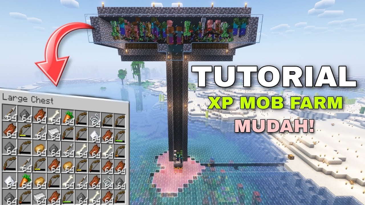 Tutorial Mudah Membuat Mob XP Farm Tanpa Mob Spawner di Minecraft (1.19 ...