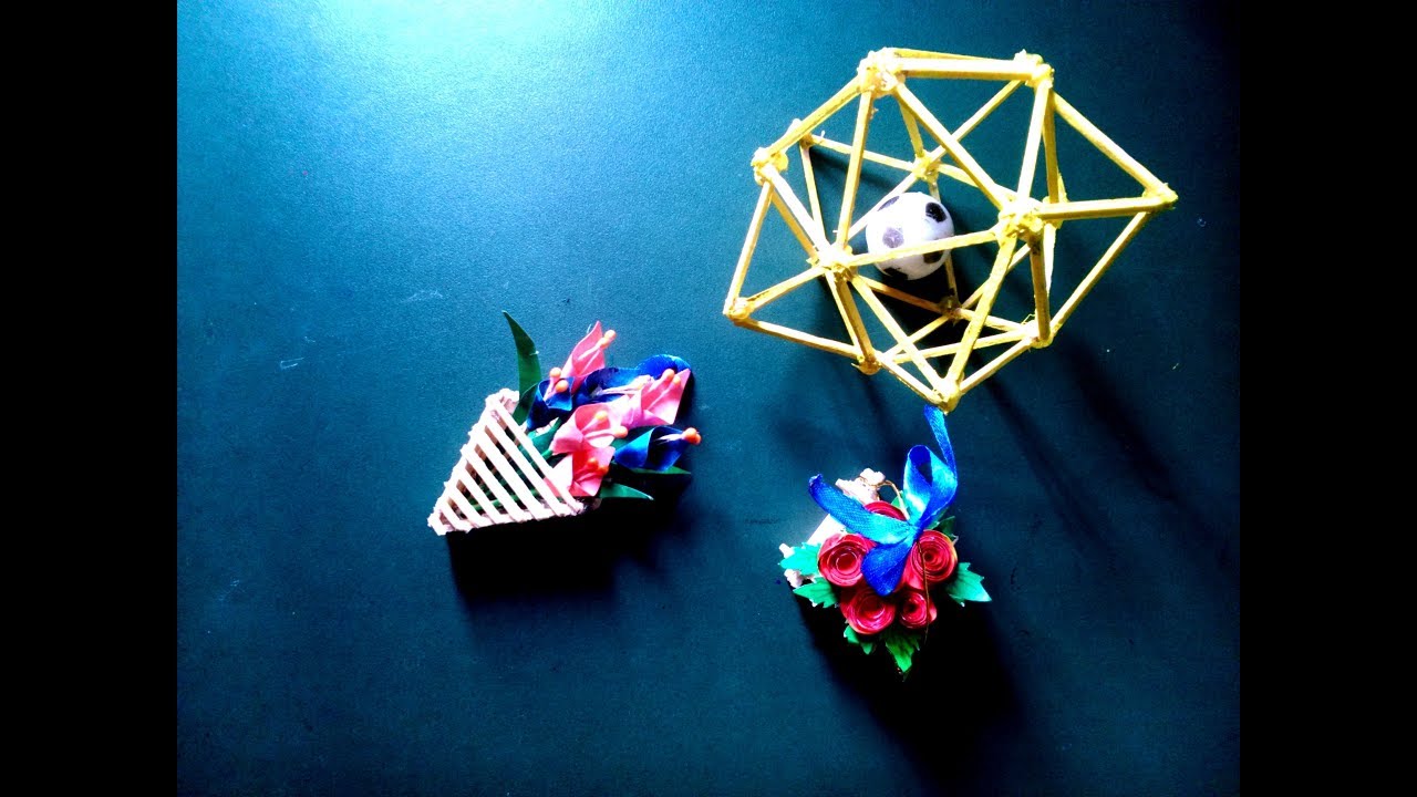 Match-stick crafts, 3 in 1. - YouTube