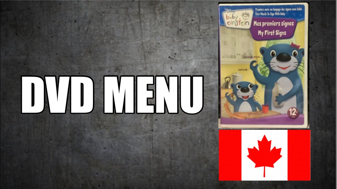 My First Signs (French Canadian🇨🇦) 2009 DVD Menu - YouTube