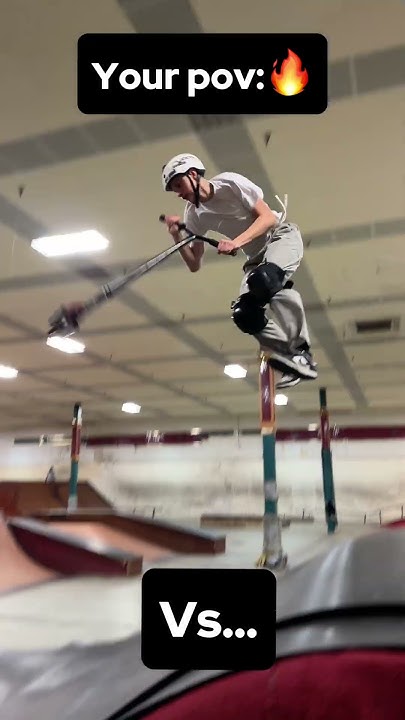 Your POV vs My POV:🔥🛴 #skatepark #skate #bmx #gopro #pov #viralvideo #viralshorts #scooter - YouTube