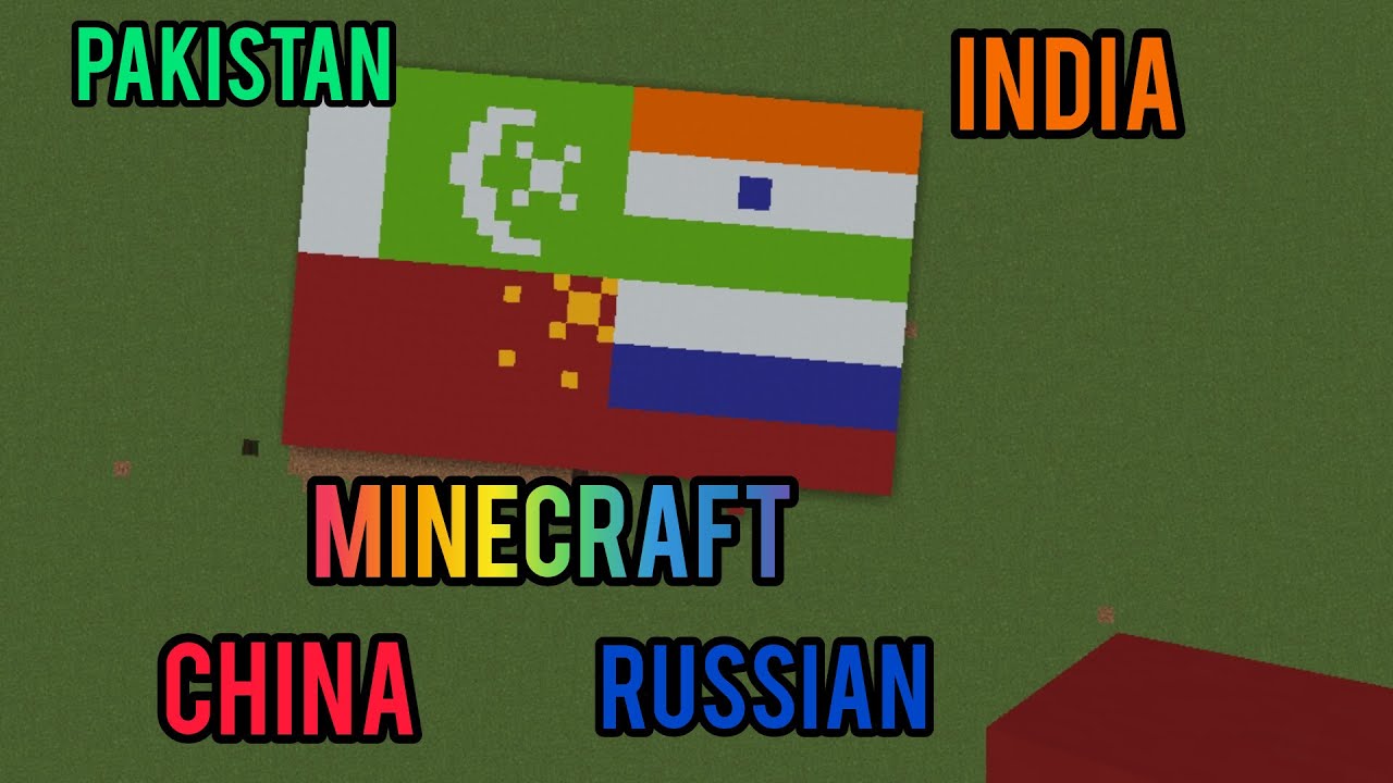 minecraft russia flag ][ minecraft pakistani flag][ minecraft indian ...
