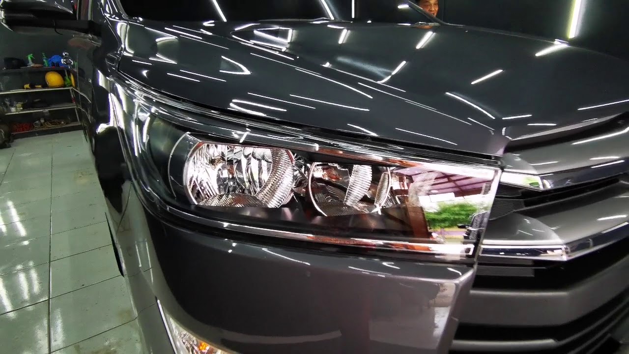 Toyota innova G grey apply nano ceramic coating - YouTube