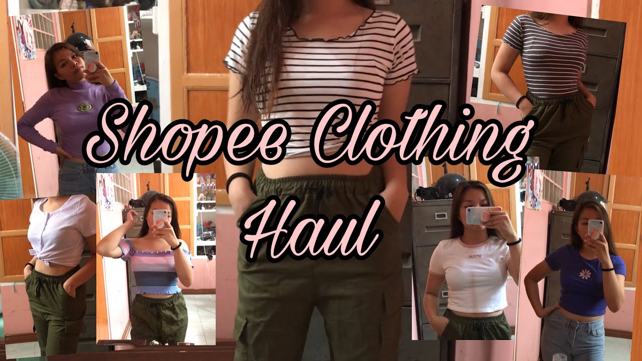 SHOPEE TRY ON CLOTHING HAUL - YouTube