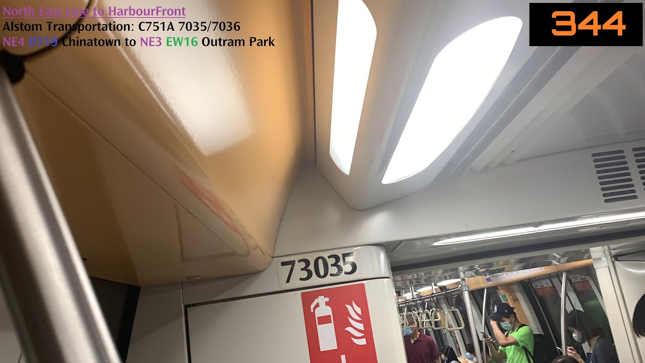 ⁴ᴷ [Pre-TEL3] SBST, NEL Train Ride [Chinatown → Outram Park] - Alstom ...