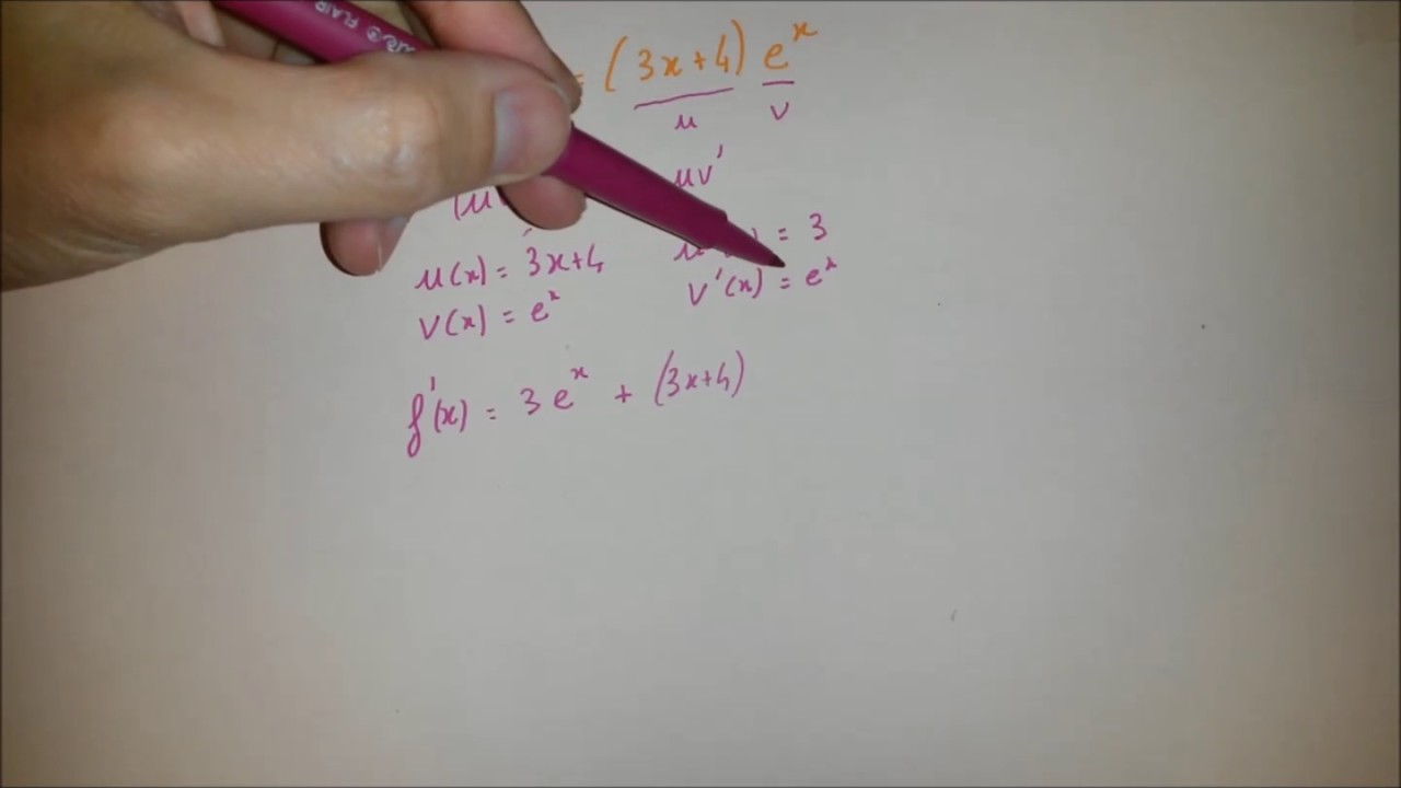 Dérivée de la forme UV BAC PRO - YouTube