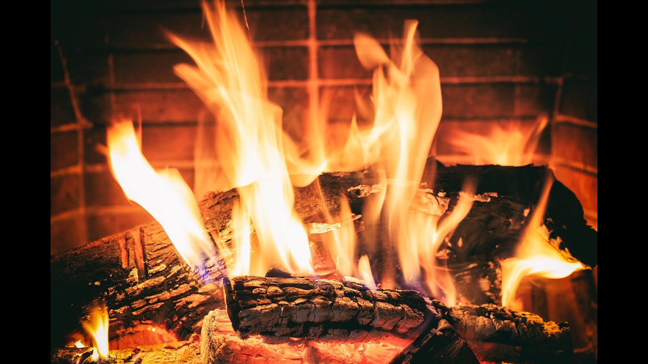 Cosy Fireplace with Crackle, soothing and relaxing - YouTube