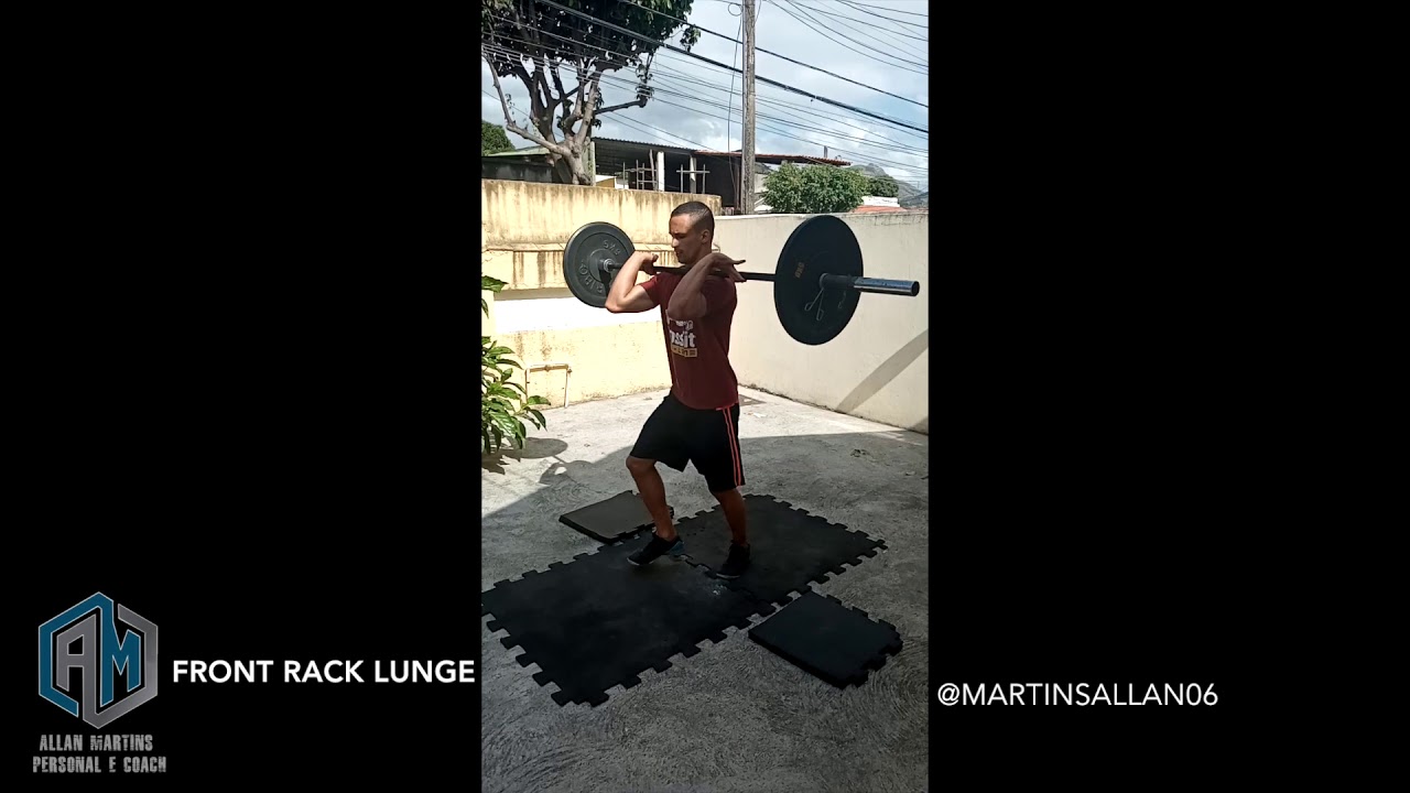 Front Rack Lunge - YouTube