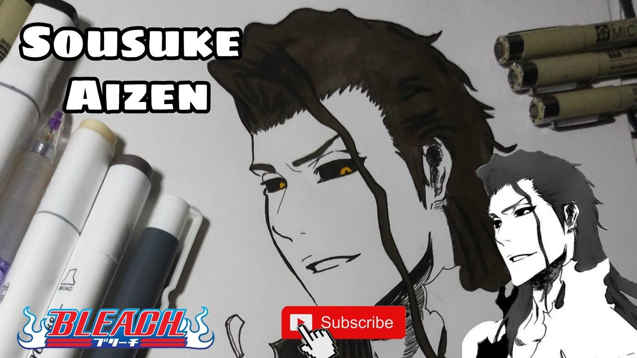 Sousuke Aizen | Bleach - Simple Draw/Sketch - YouTube