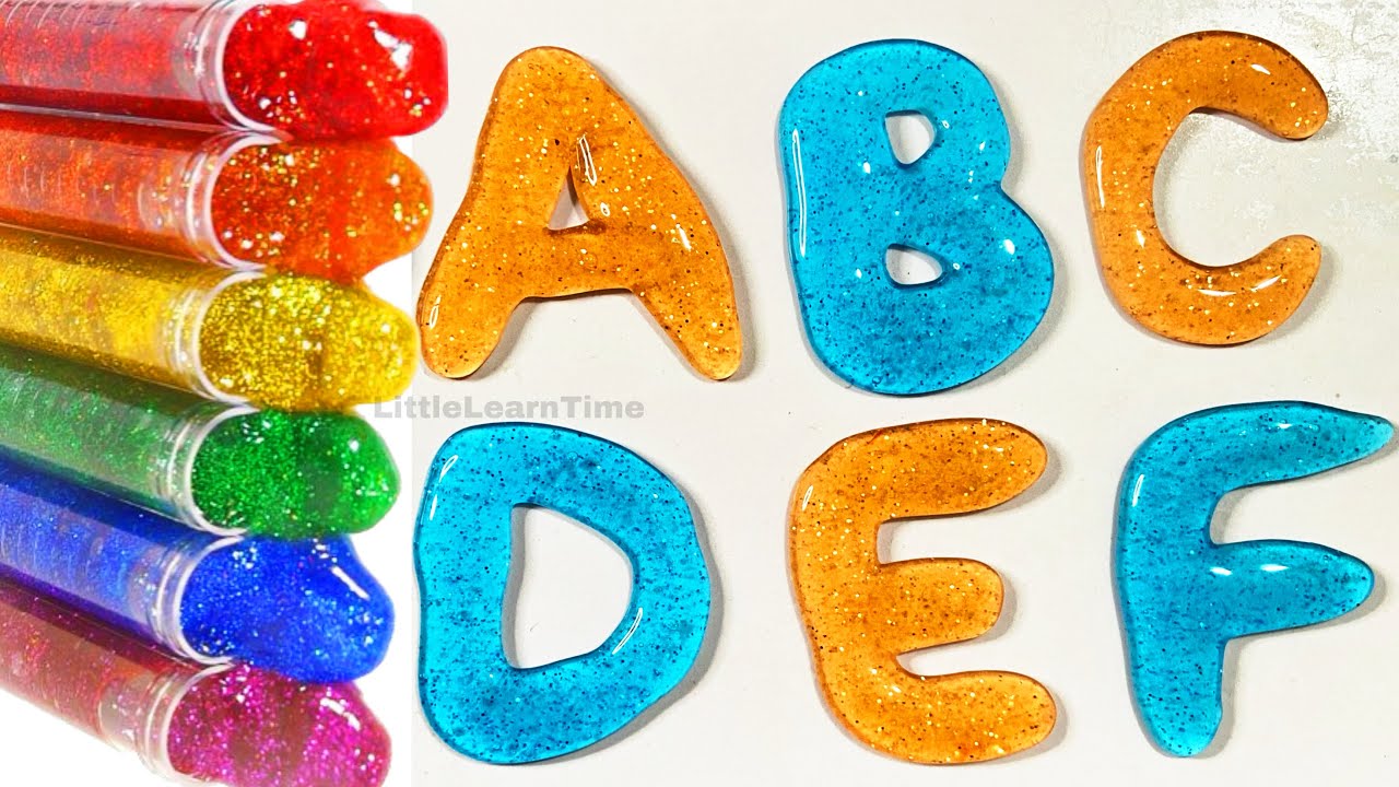 Abc using slime | abc song | abc writing | Alphabet writing 3d ...