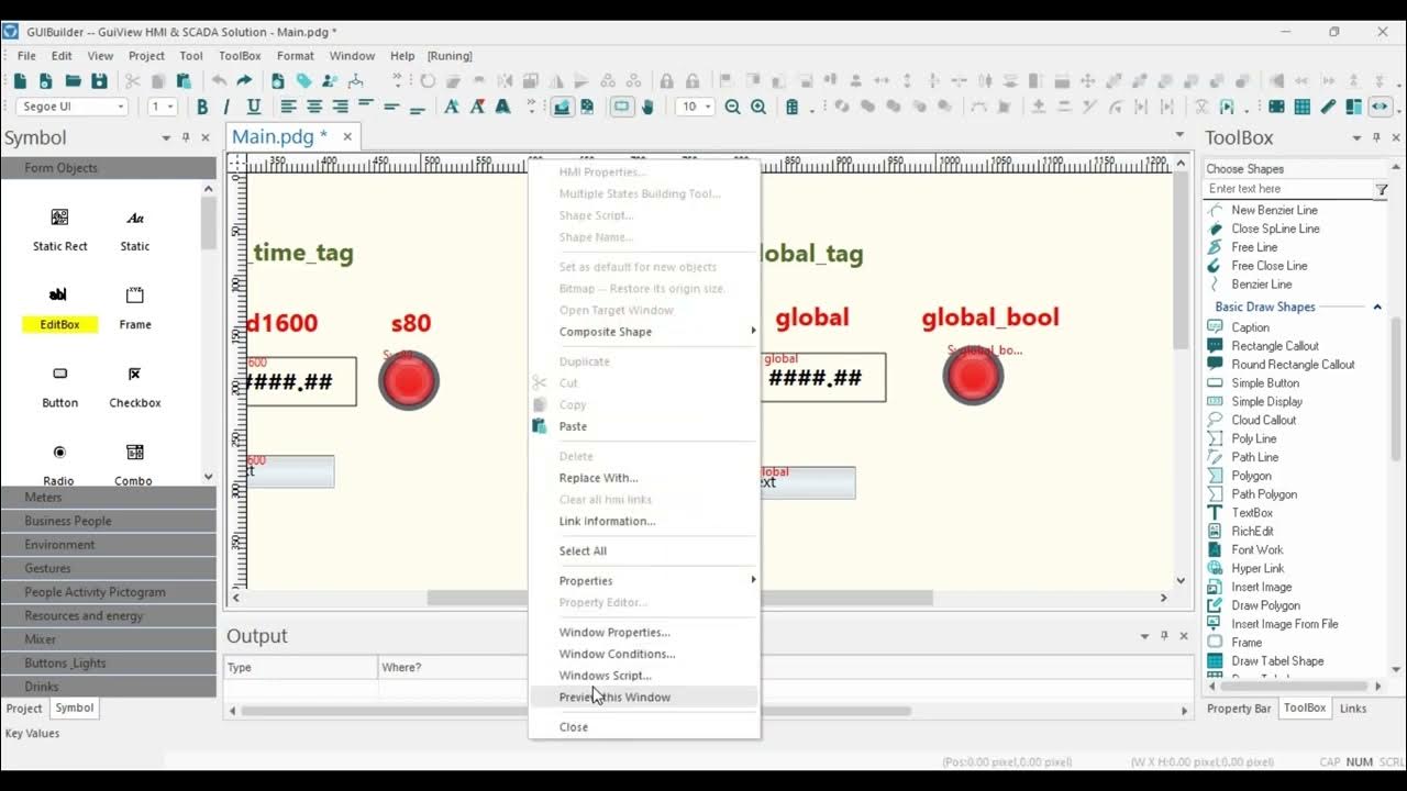 Tutorial : How to use HMI property in GUI-Builder HMI/SCADA System ...