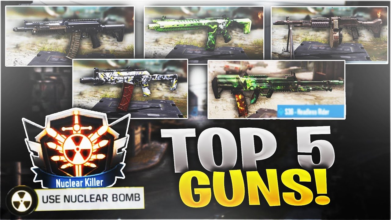 COD Mobile Ranking Top 5 Best Guns or Weapons for NUCLEAR BOMBS (Call ...