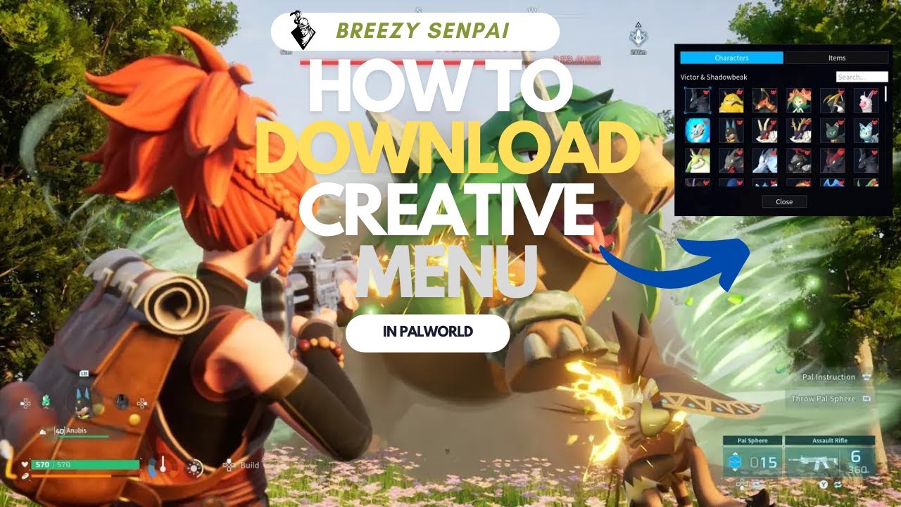 How To Install Creative Menu Mod In Palworld / Palworld / Ep:5 - YouTube