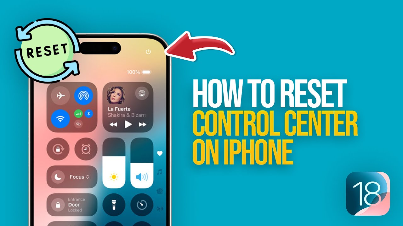 How To RESET Control Center On iPhone (iOS 18) - YouTube