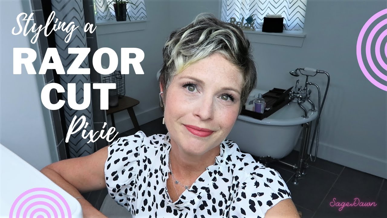 Styling a Razor Cut Pixie - YouTube
