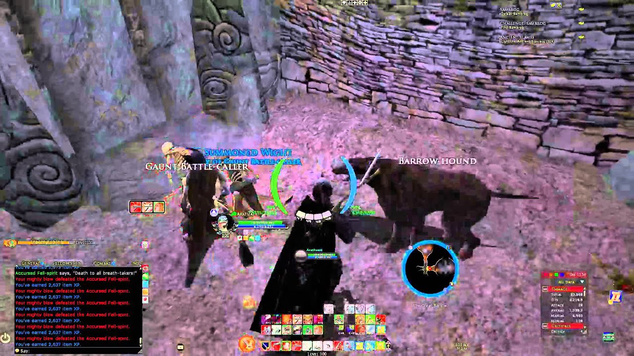 LOTRO Guardian Solo Sambrog lvl 100 U16 - YouTube