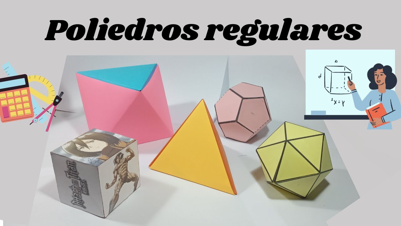 Caras, vértices, aristas y diagonales de Poliedros Regulares ...