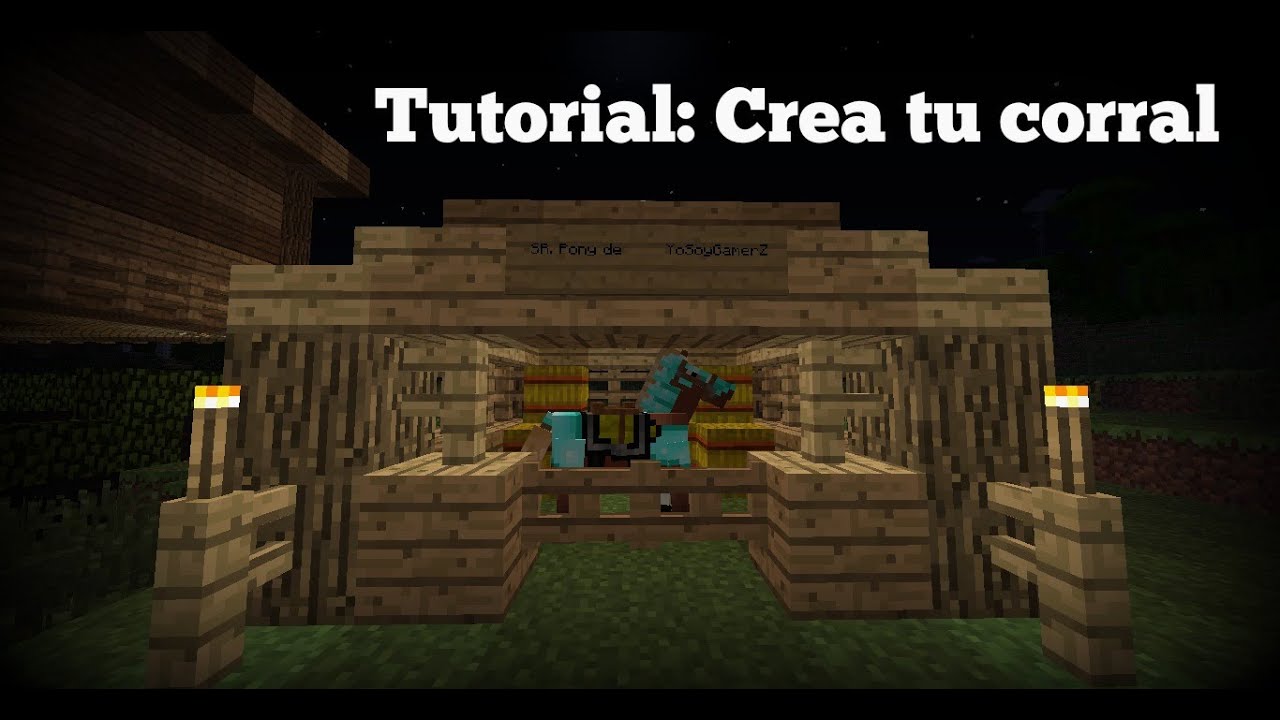 Minecraft: Tutorial "Crea tu corral" - YouTube